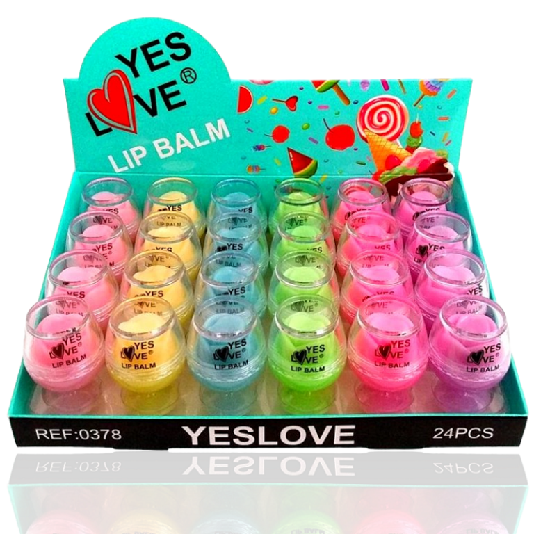 Display of 24 (i.e. €0,87 per unit) Scented lip balms - Yes love ...