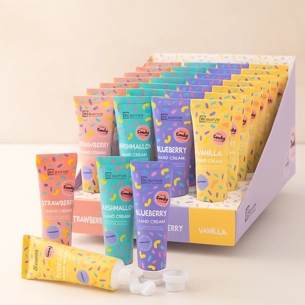 Présentoir de 24 (1€ Pièce) : Crèmes Mains CANDY 30 ml – IDC Institute ...