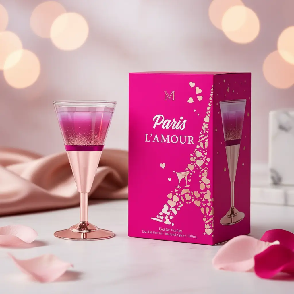 Lot de 5 (4,70€ Pièce) : Eau de Parfum Femme PARIS L'AMOUR 100ml ...