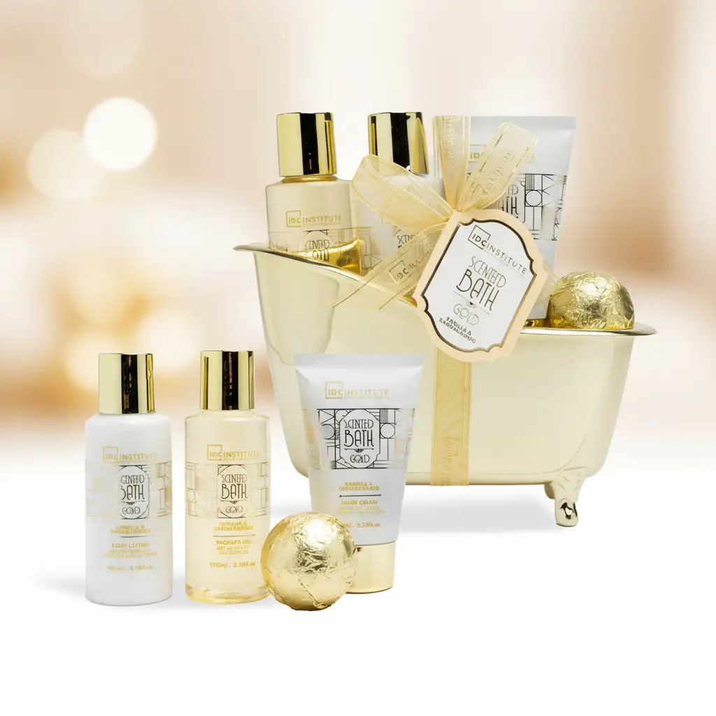 Set cadou „Baie parfumată cu aur” de la IDC Institute – Luxul unui Spa ...
