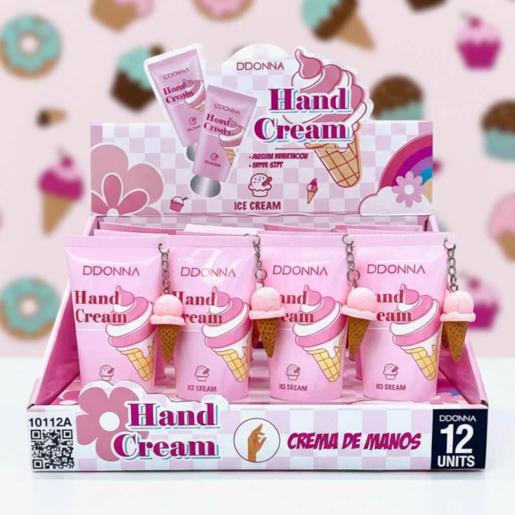 🐻 Espositore da 12 (1,35 € cad.): Crema mani DDONNA ICE CREAM ...